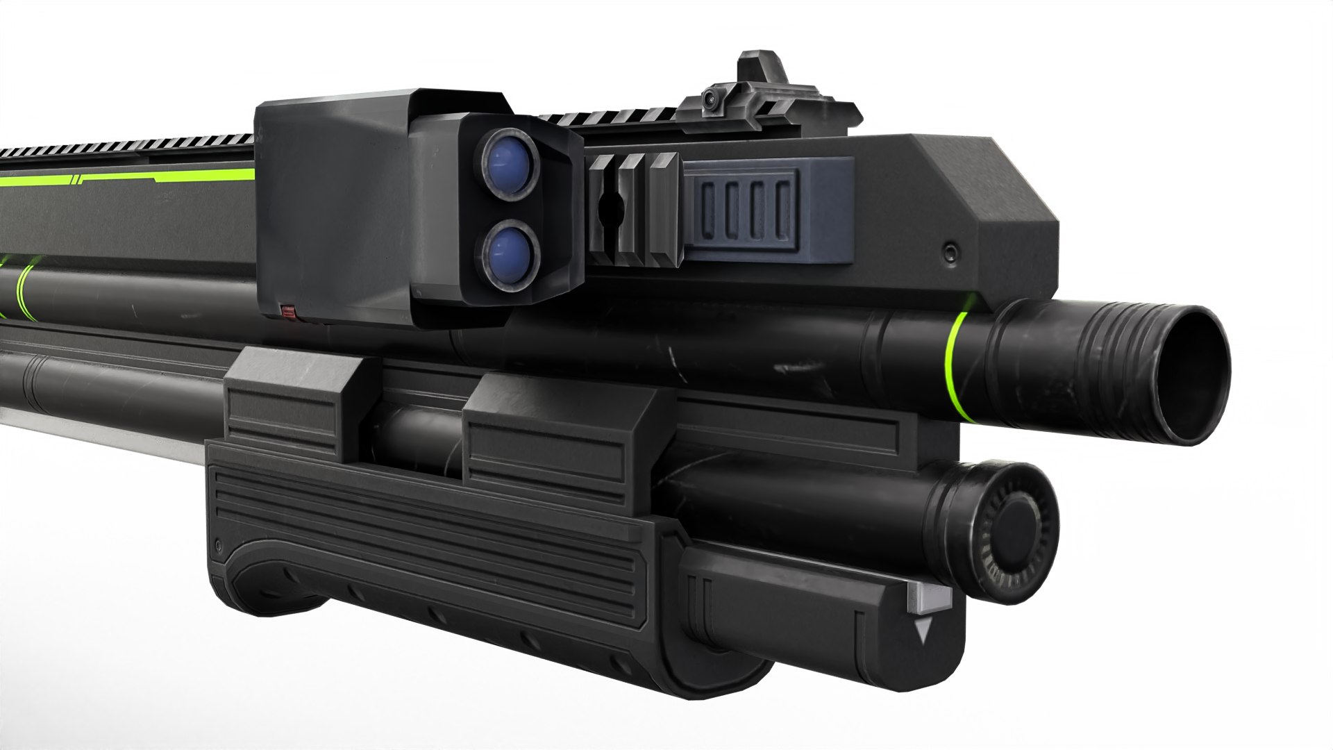 Low-Poly Sci-Fi Bullpup Rifle Futuristic Energy Weapon With Tactical Scope 3D - TurboSquid 2418544