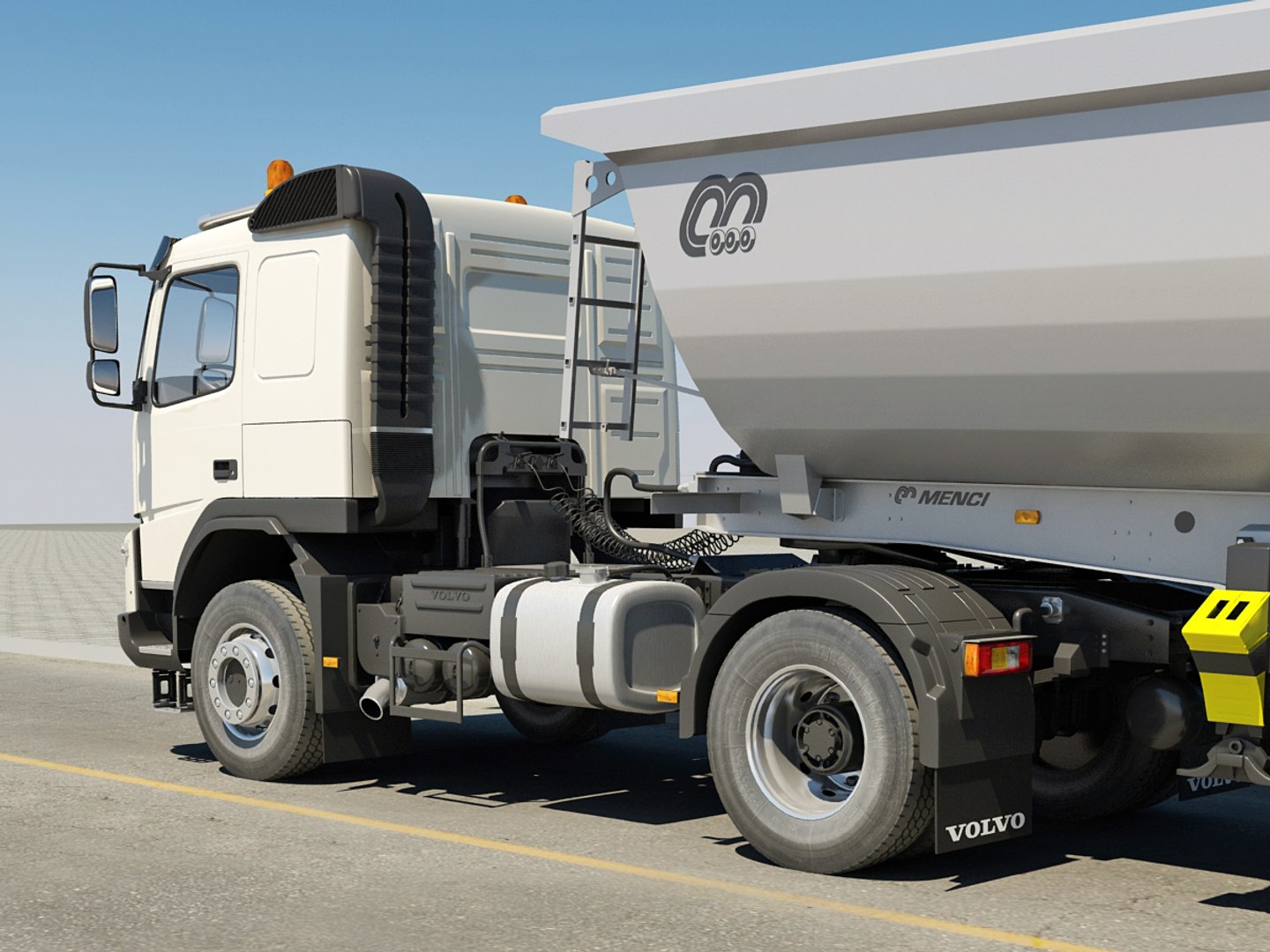 fmx trailer 4x4 3d model