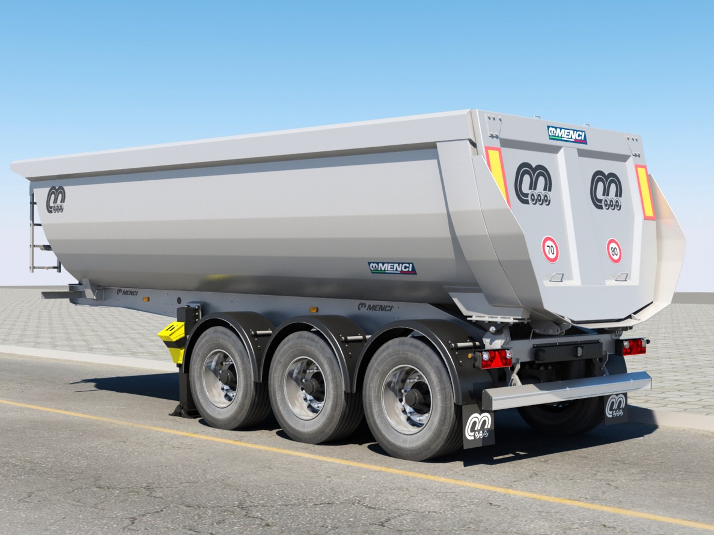 fmx trailer 4x4 3d model