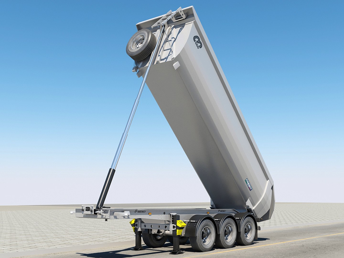 fmx trailer 4x4 3d model