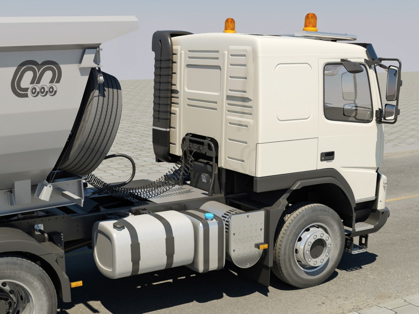 fmx trailer 4x4 3d model