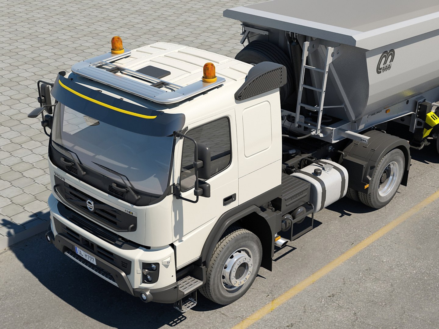 fmx trailer 4x4 3d model