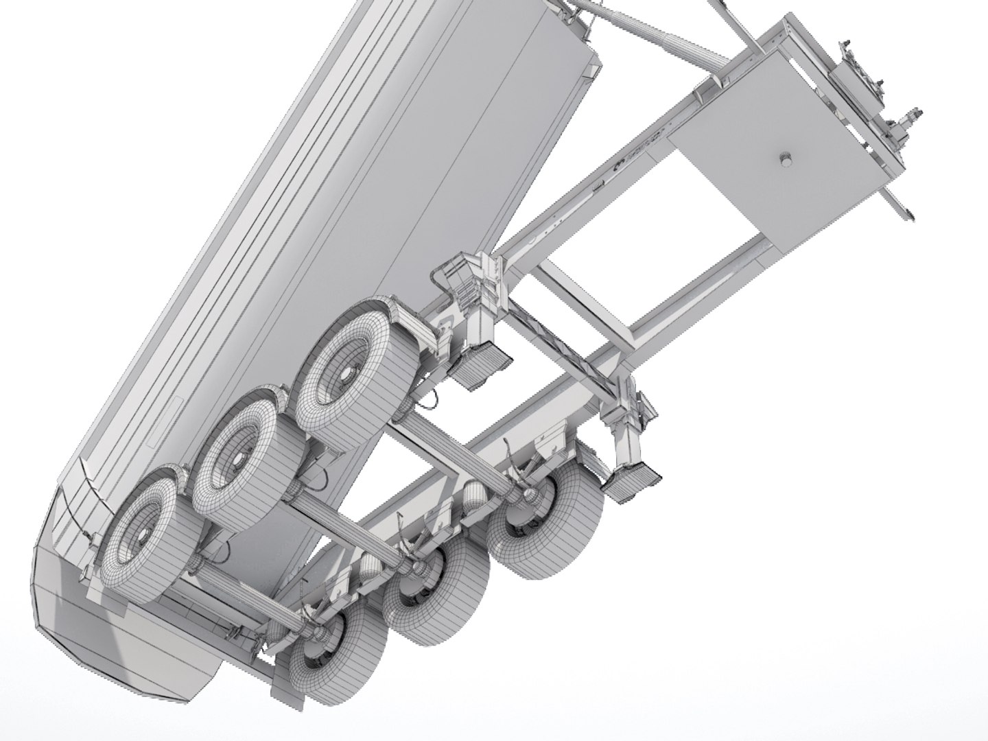 fmx trailer 4x4 3d model