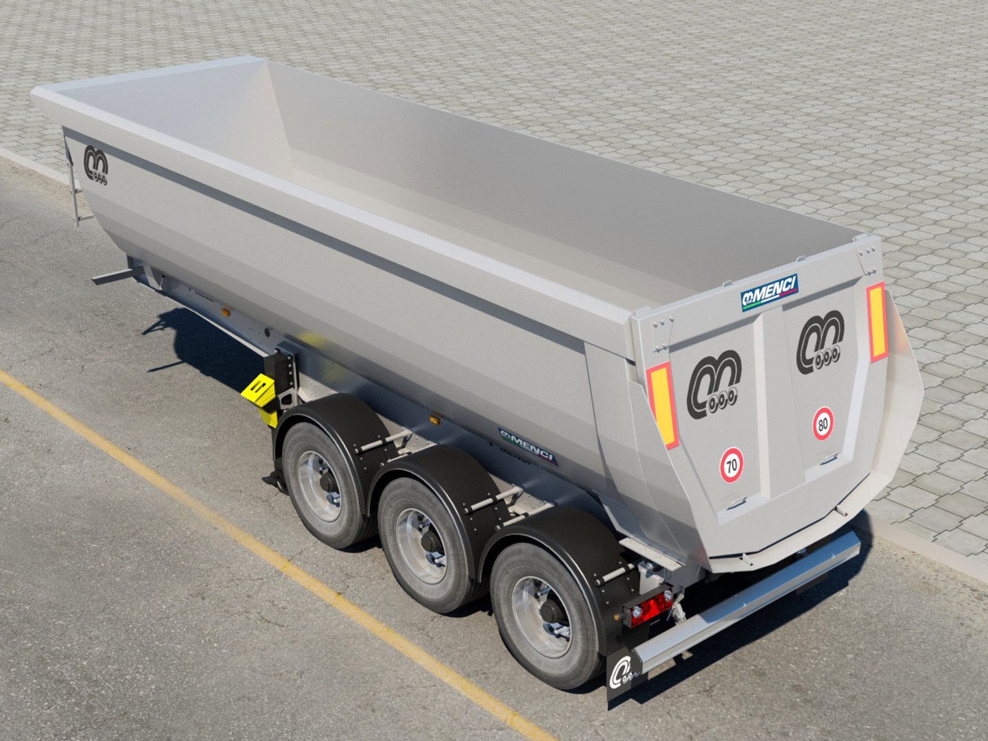 fmx trailer 4x4 3d model