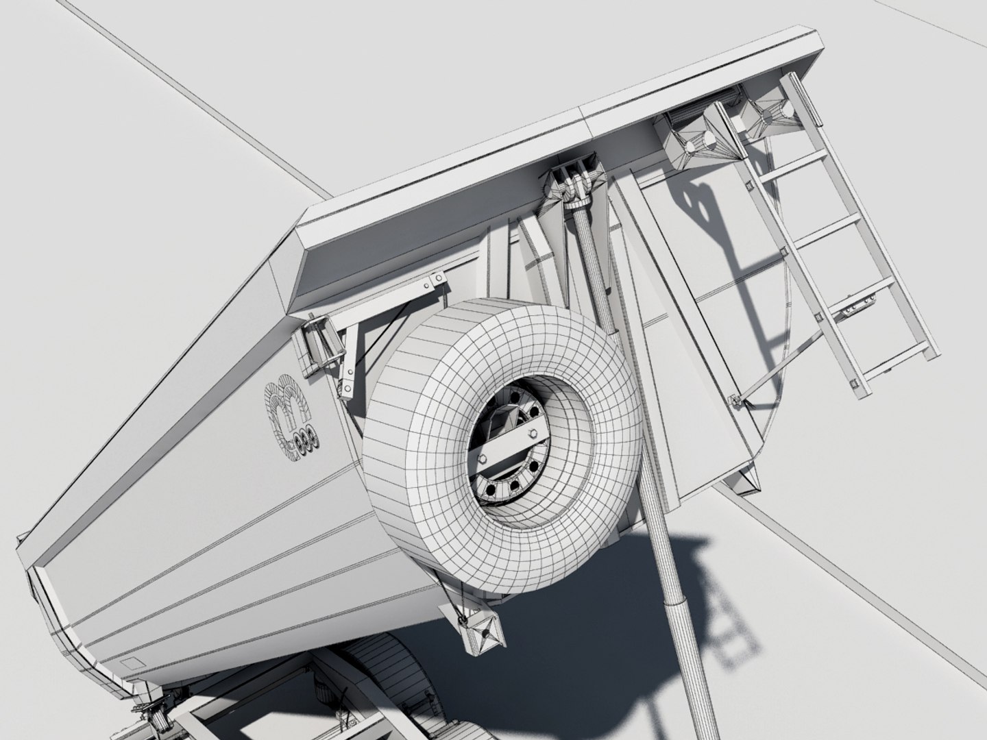 fmx trailer 4x4 3d model
