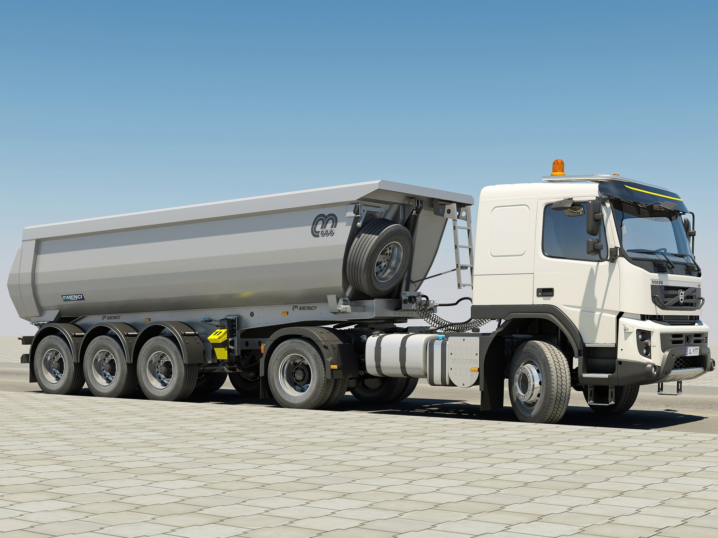 fmx trailer 4x4 3d model