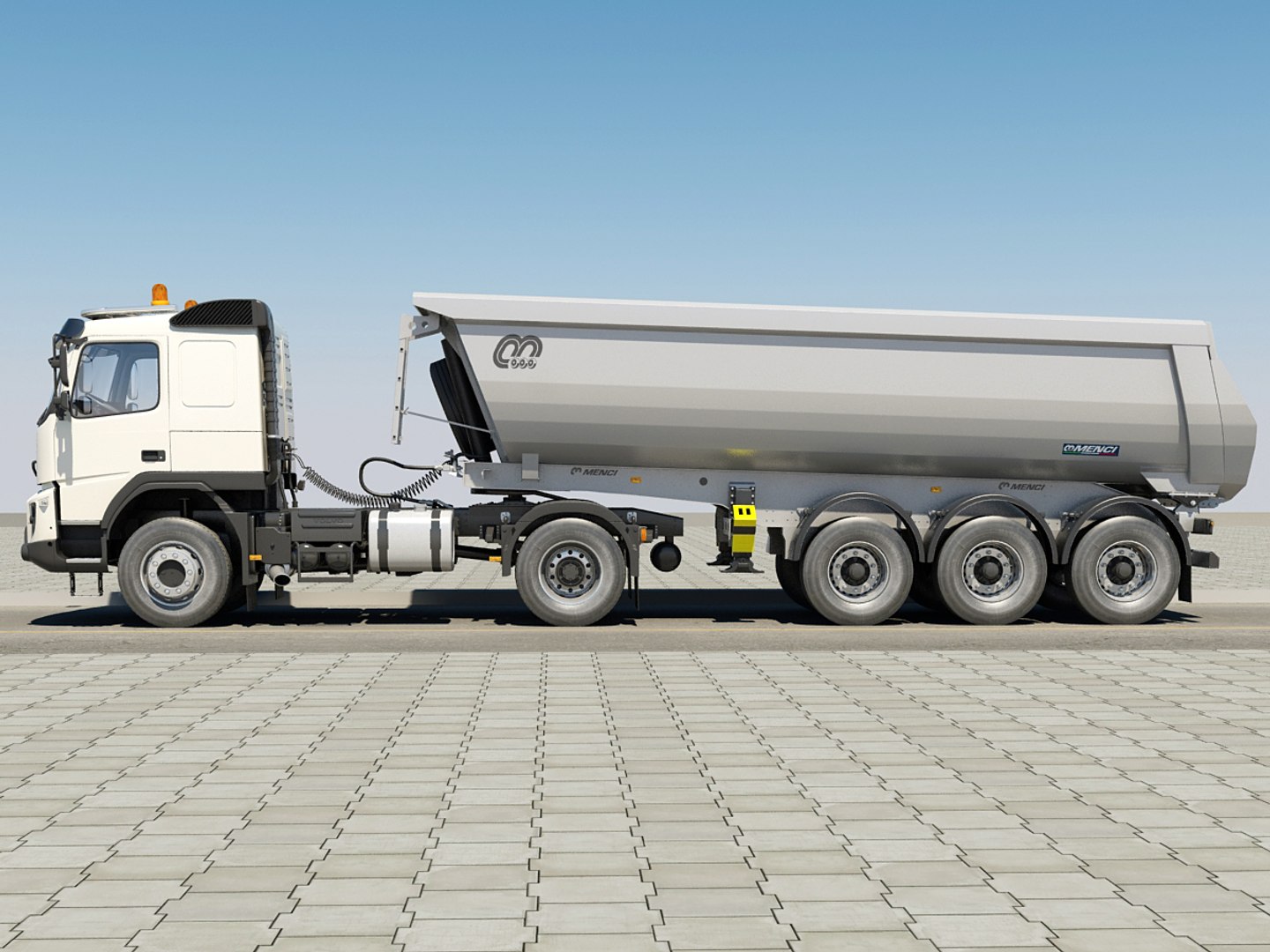 fmx trailer 4x4 3d model