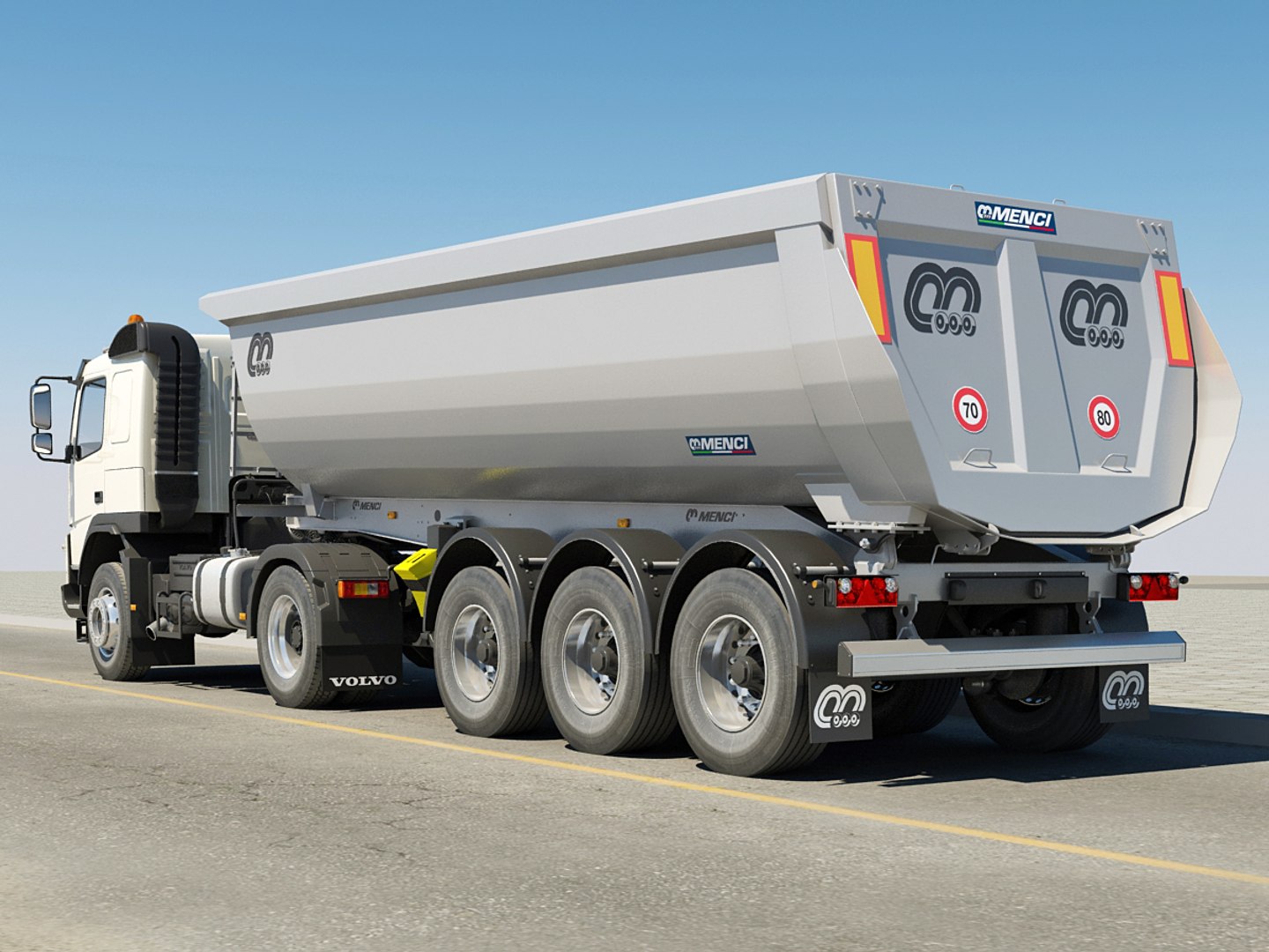 fmx trailer 4x4 3d model