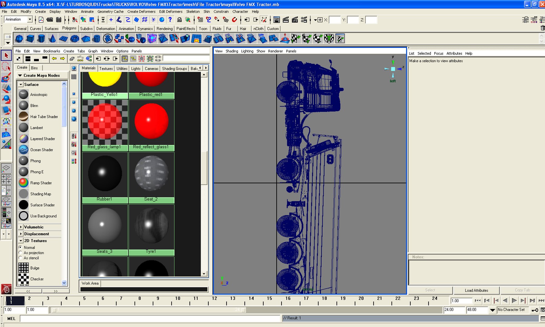 fmx trailer 4x4 3d model