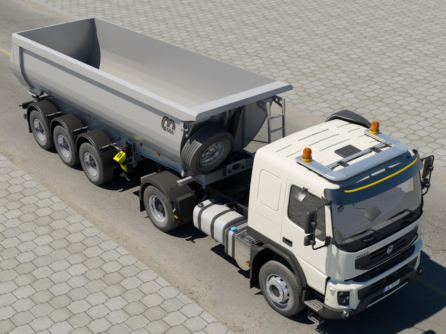 fmx trailer 4x4 3d model