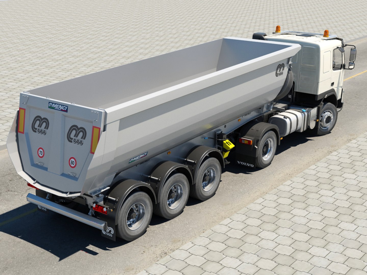 fmx trailer 4x4 3d model