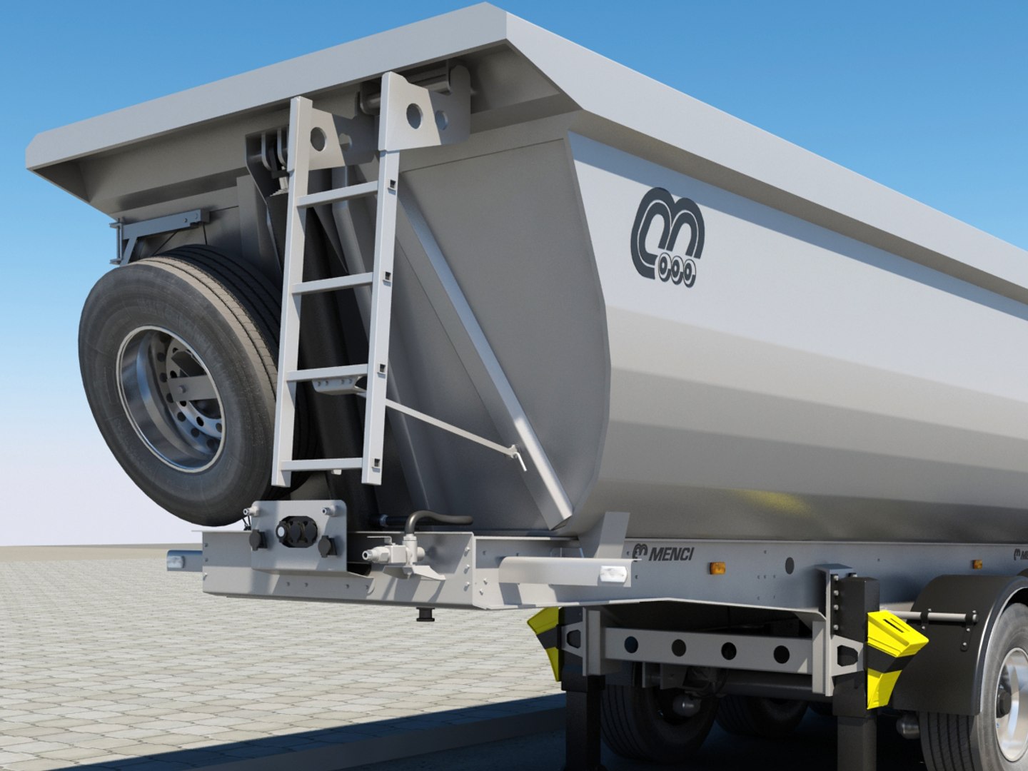 fmx trailer 4x4 3d model