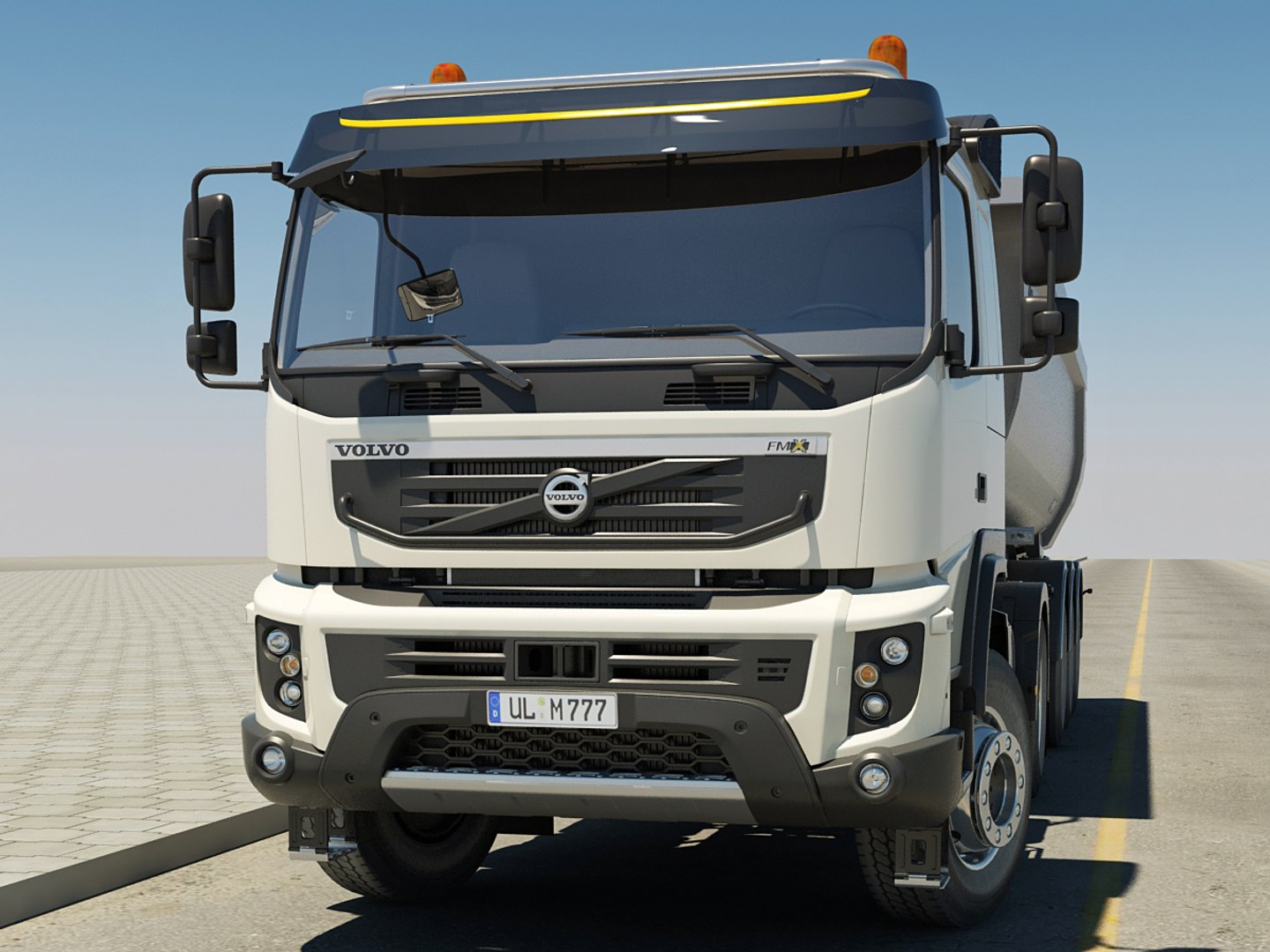 fmx trailer 4x4 3d model