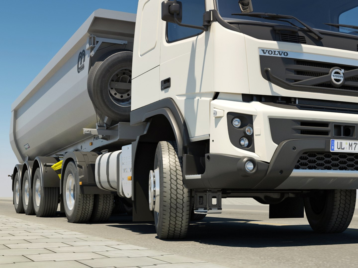 fmx trailer 4x4 3d model