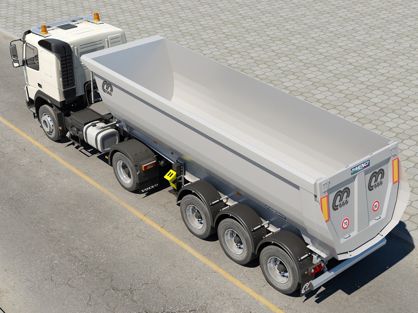 fmx trailer 4x4 3d model