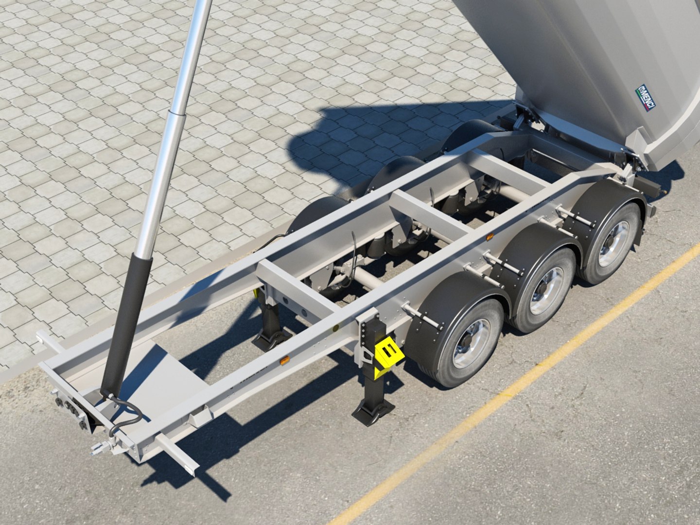 fmx trailer 4x4 3d model