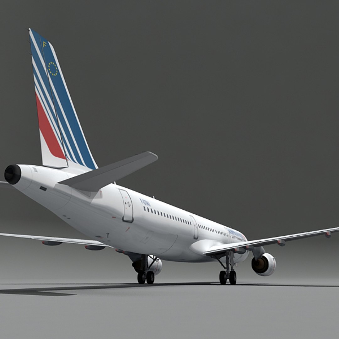 3d Max A321 Plane Airfrance