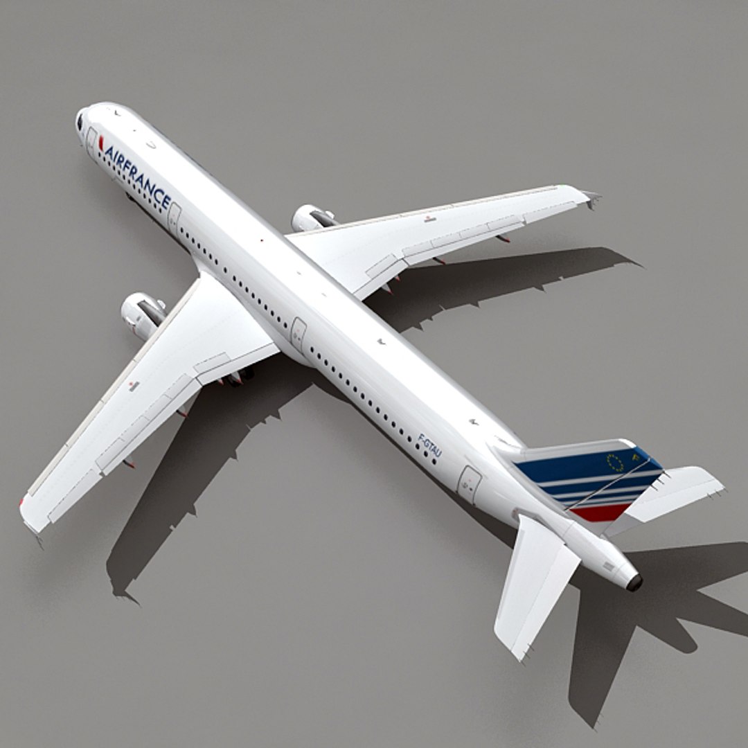 3d Max A321 Plane Airfrance