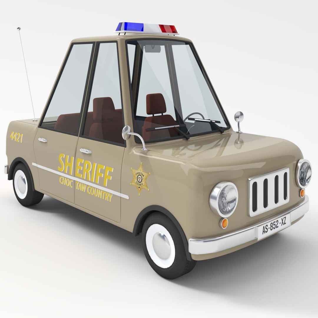 3D model Brown 3D Police Sheriff Car - Model for Animation and Games ...