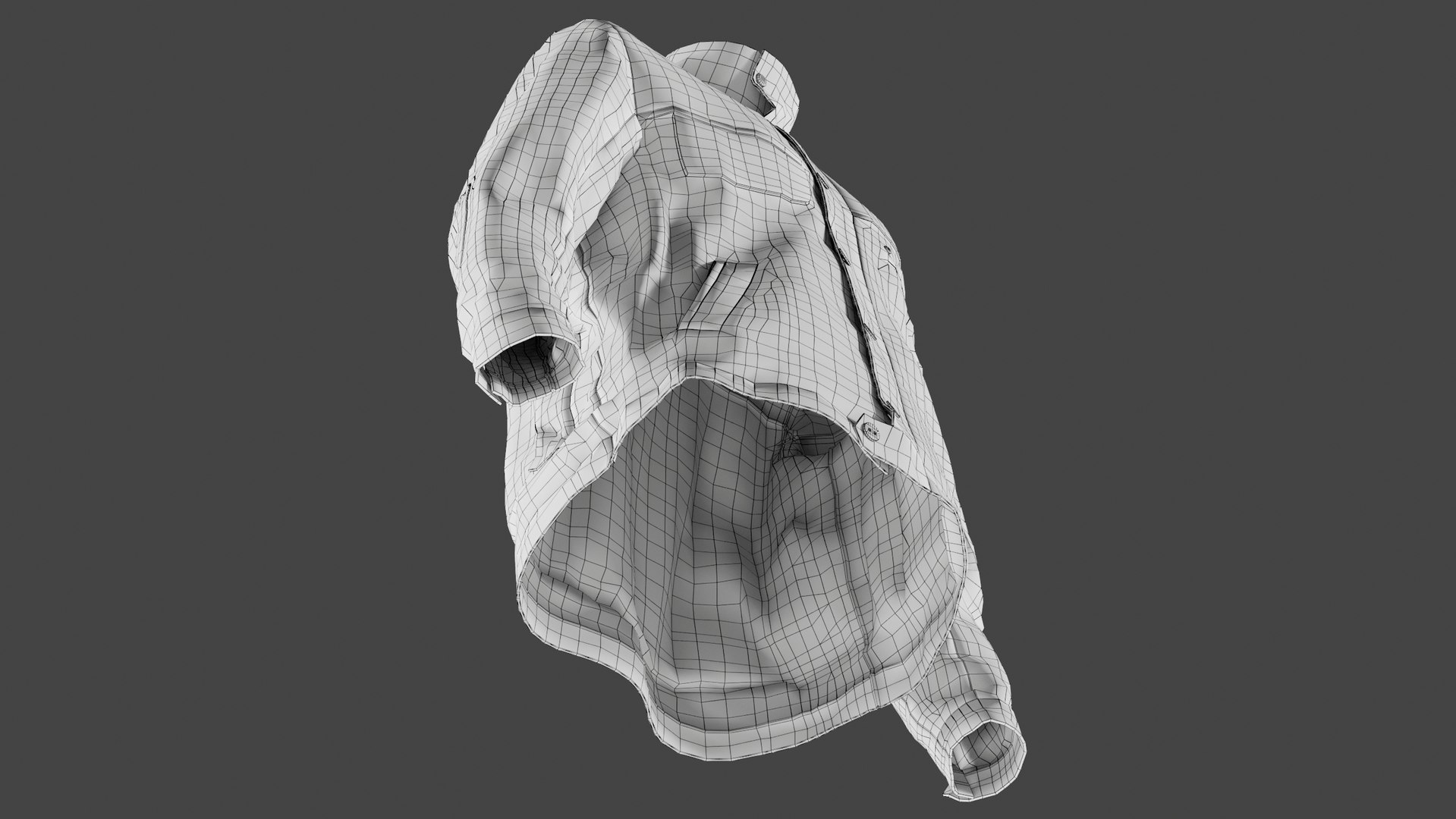 3D Base Mesh Mens Jacket - TurboSquid 1584974