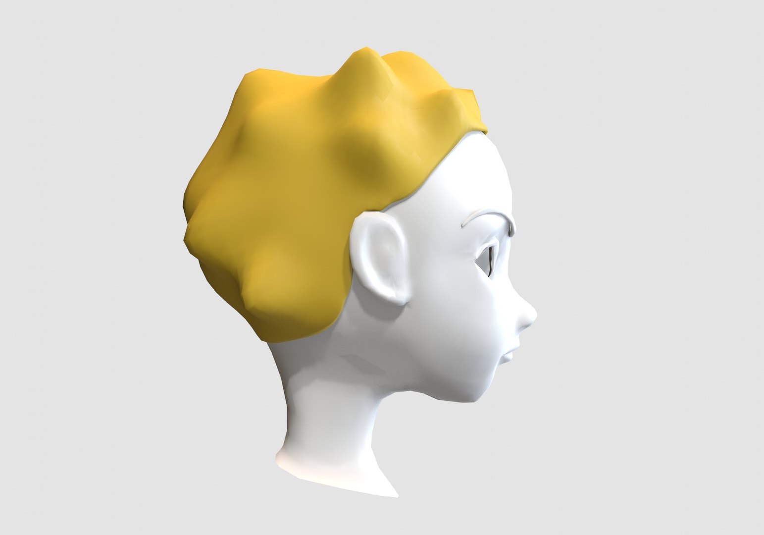 Short Sharp Hairstyle 3D Model - TurboSquid 1929959