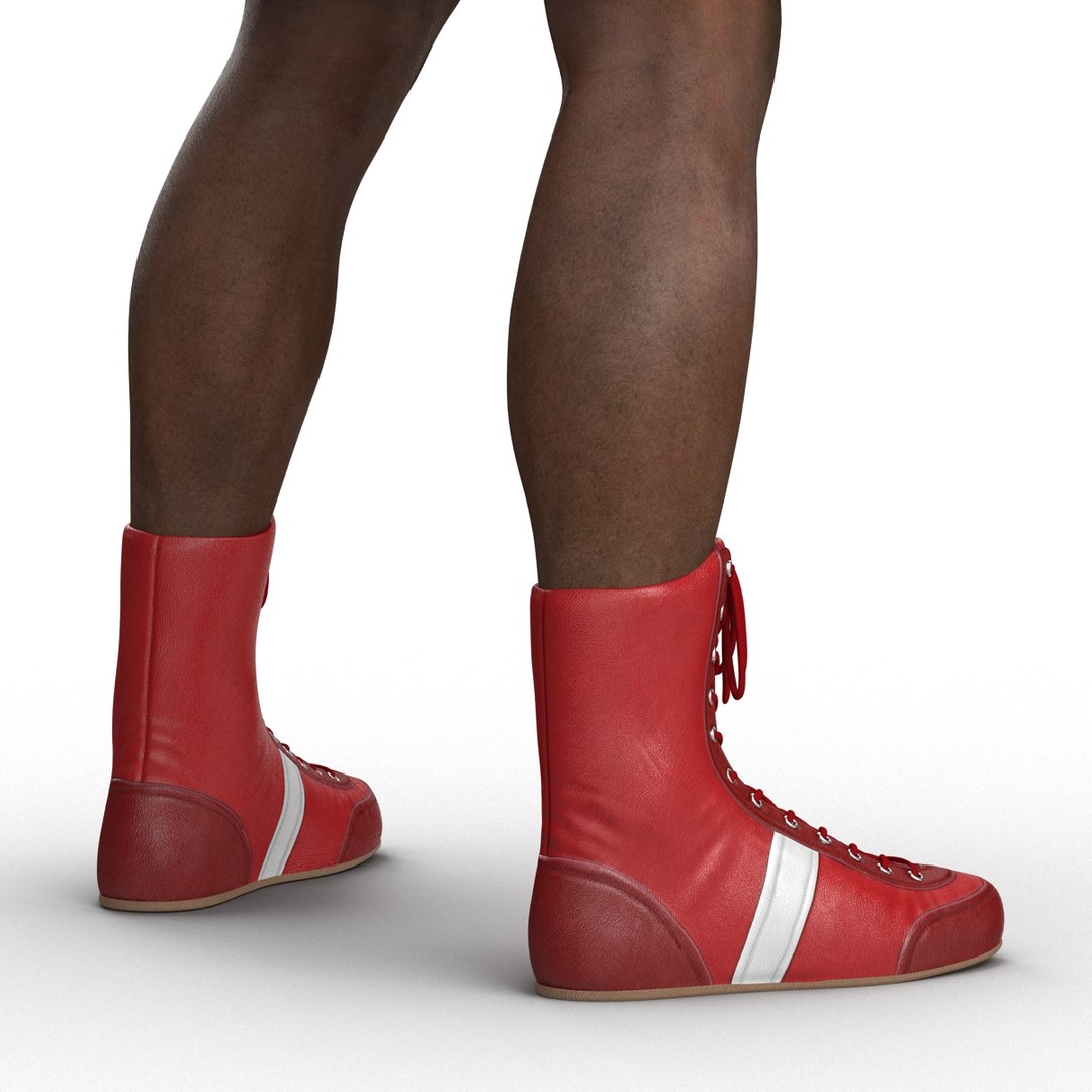 african american boxer 2 3d model