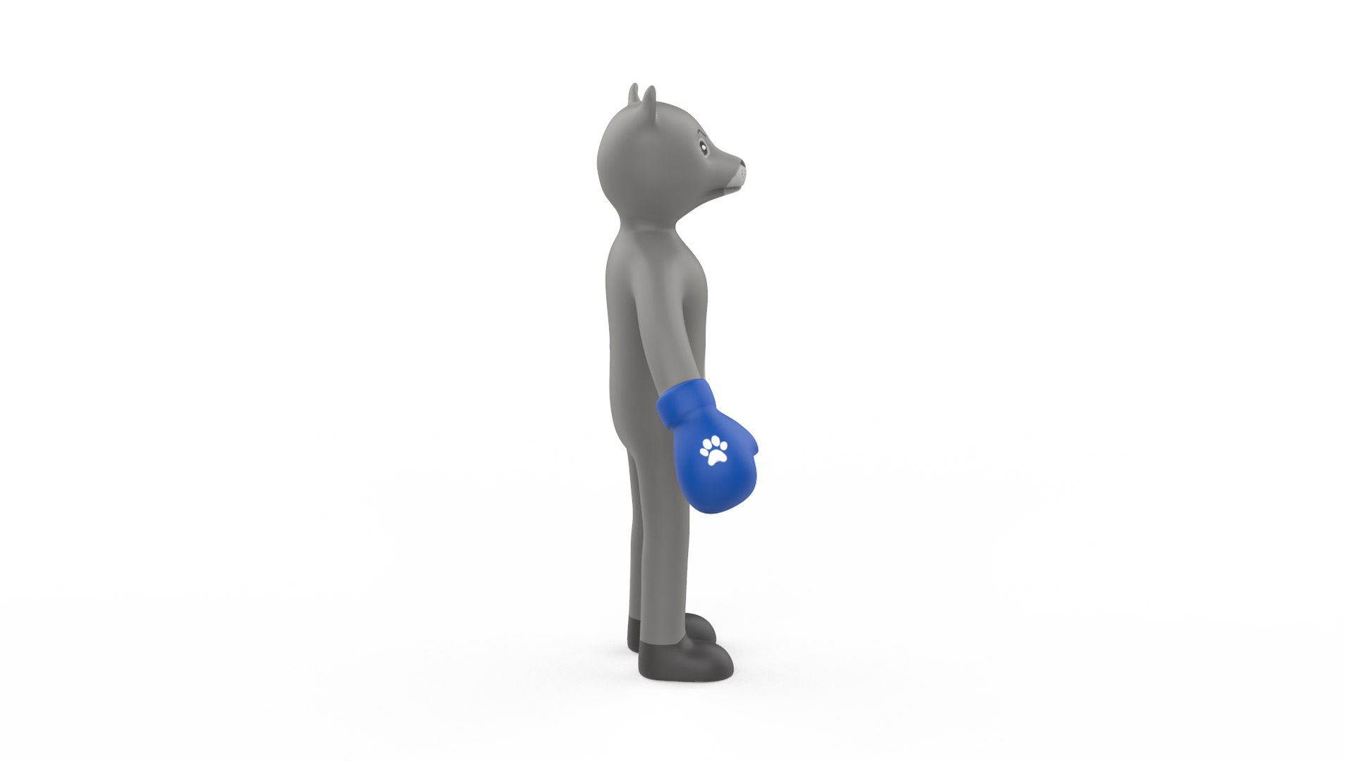 3D Boxing Wolf Animal Animated - TurboSquid 2168285