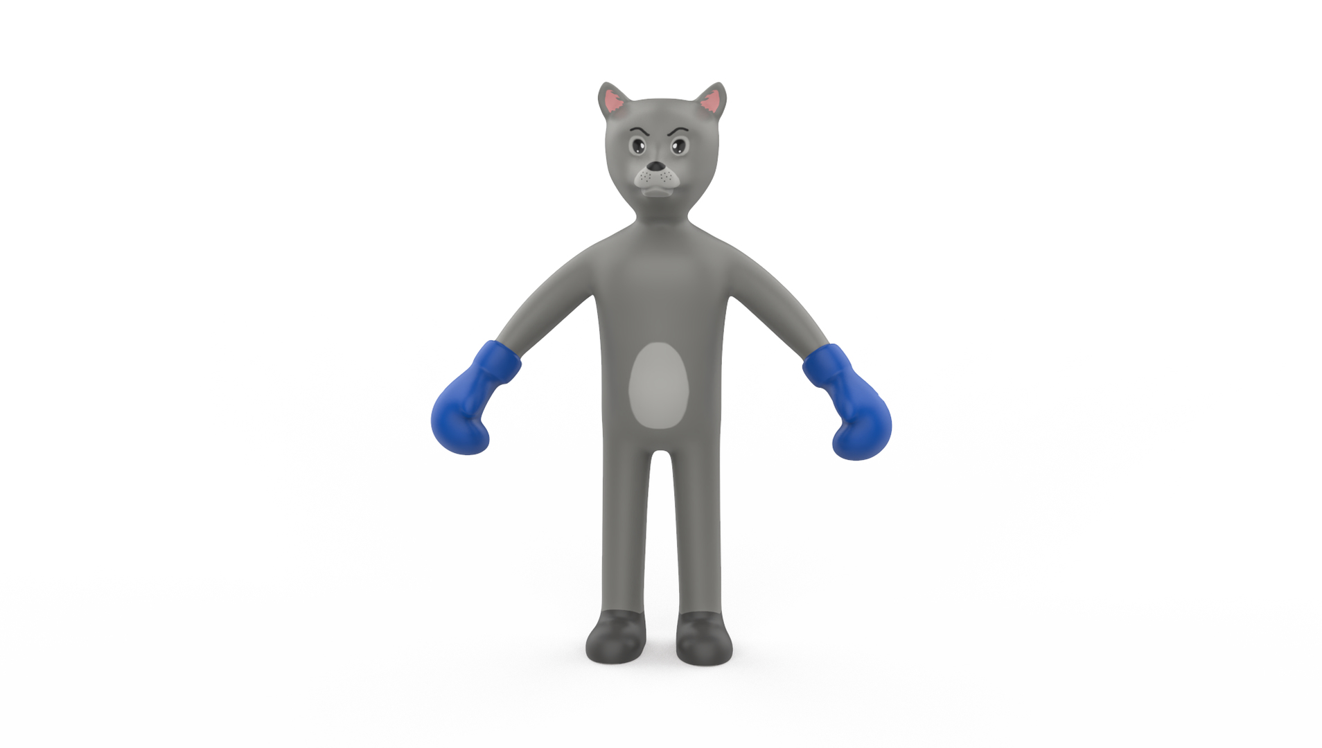 3D Boxing Wolf Animal Animated - TurboSquid 2168285
