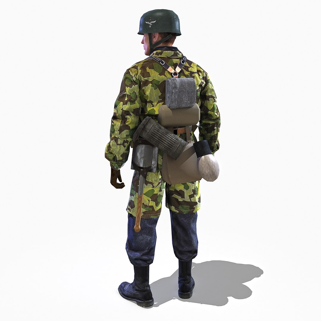 Vr Soldier Ww2 German 3d Max