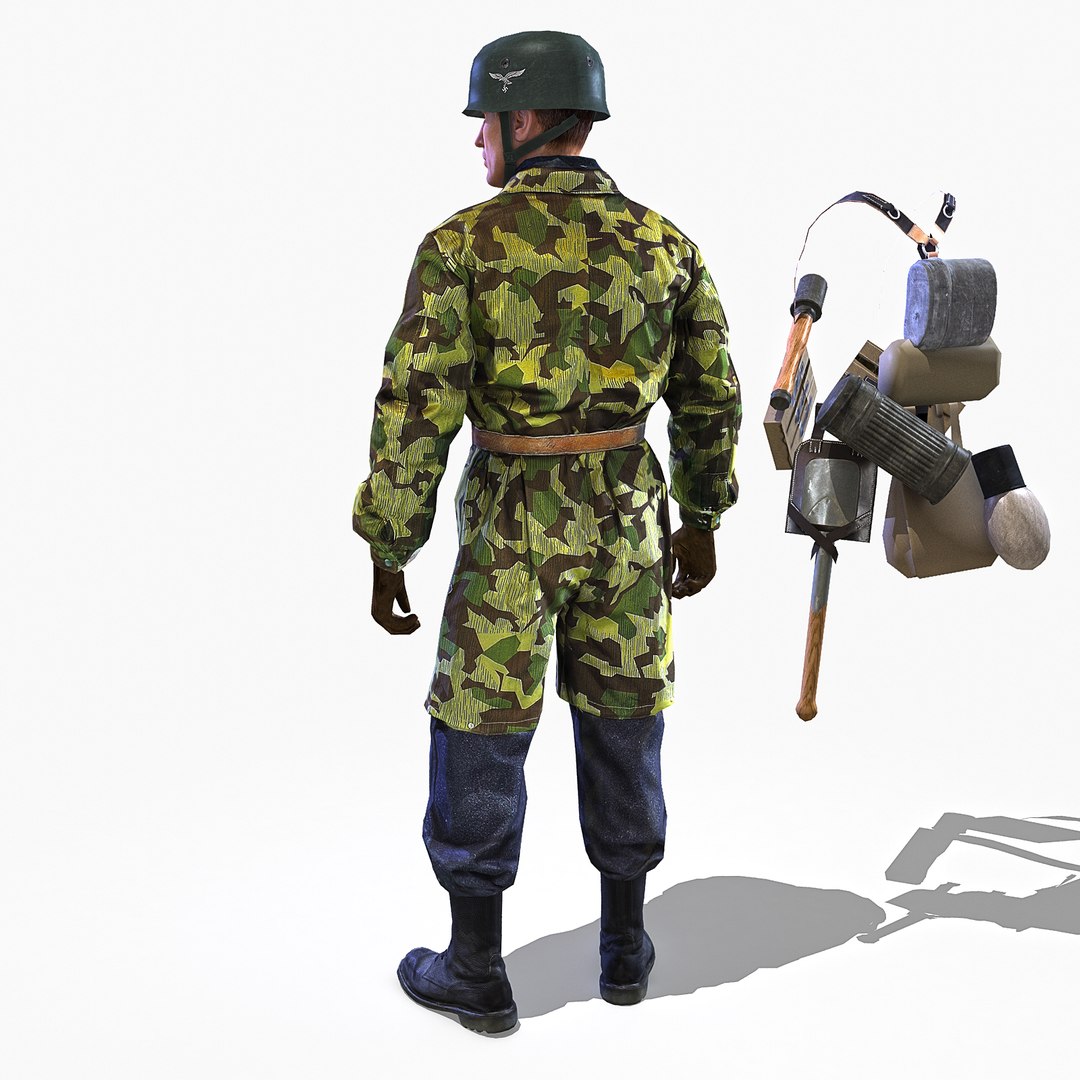 Vr Soldier Ww2 German 3d Max