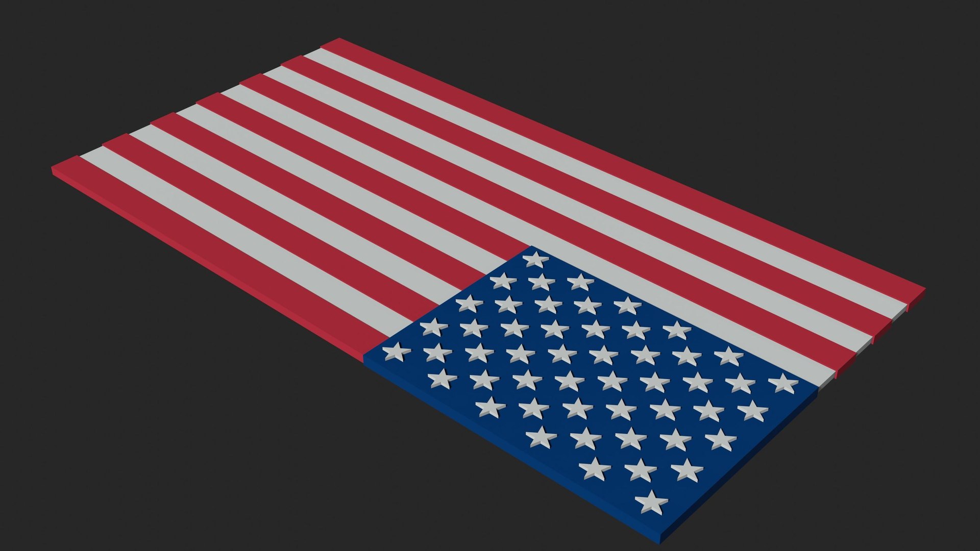 USA Flag Model - TurboSquid 2007761