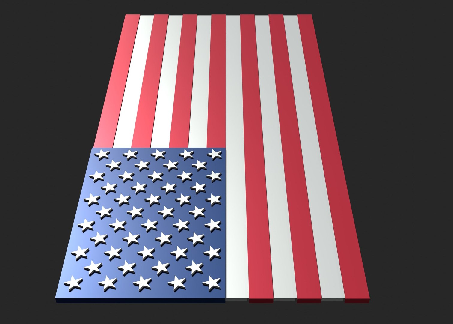 USA Flag Model - TurboSquid 2007761