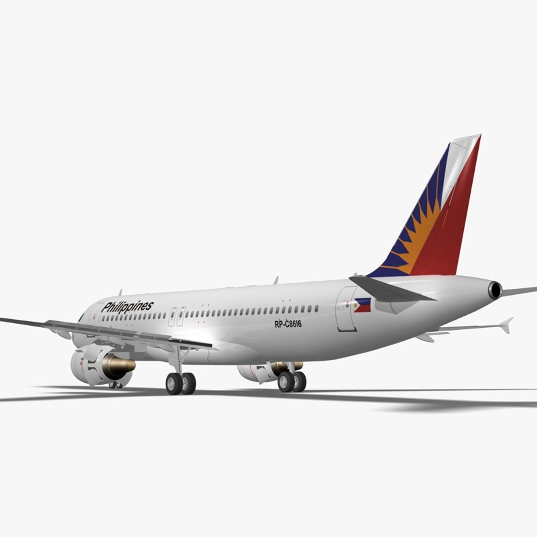3D Model Airbus Philippine Airlines - TurboSquid 1108256