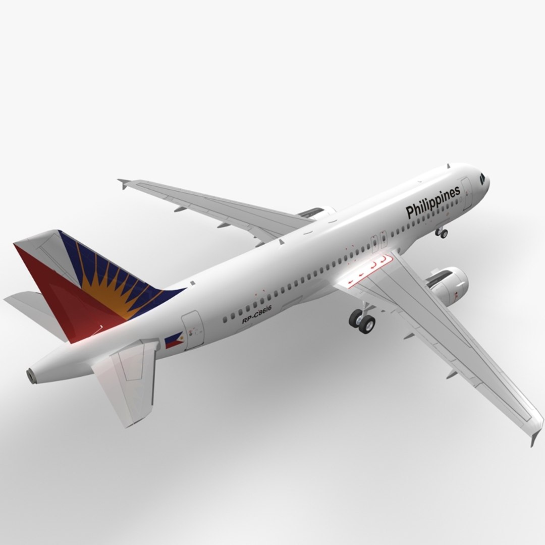 3D Model Airbus Philippine Airlines - TurboSquid 1108256