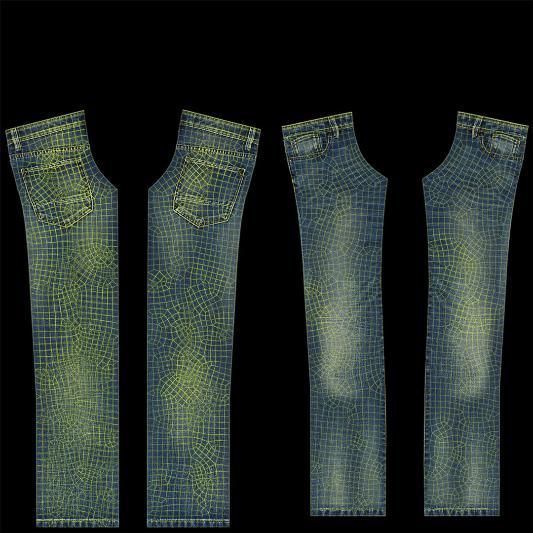 Jeans Pyramid Display 3 3D model - TurboSquid 2009773