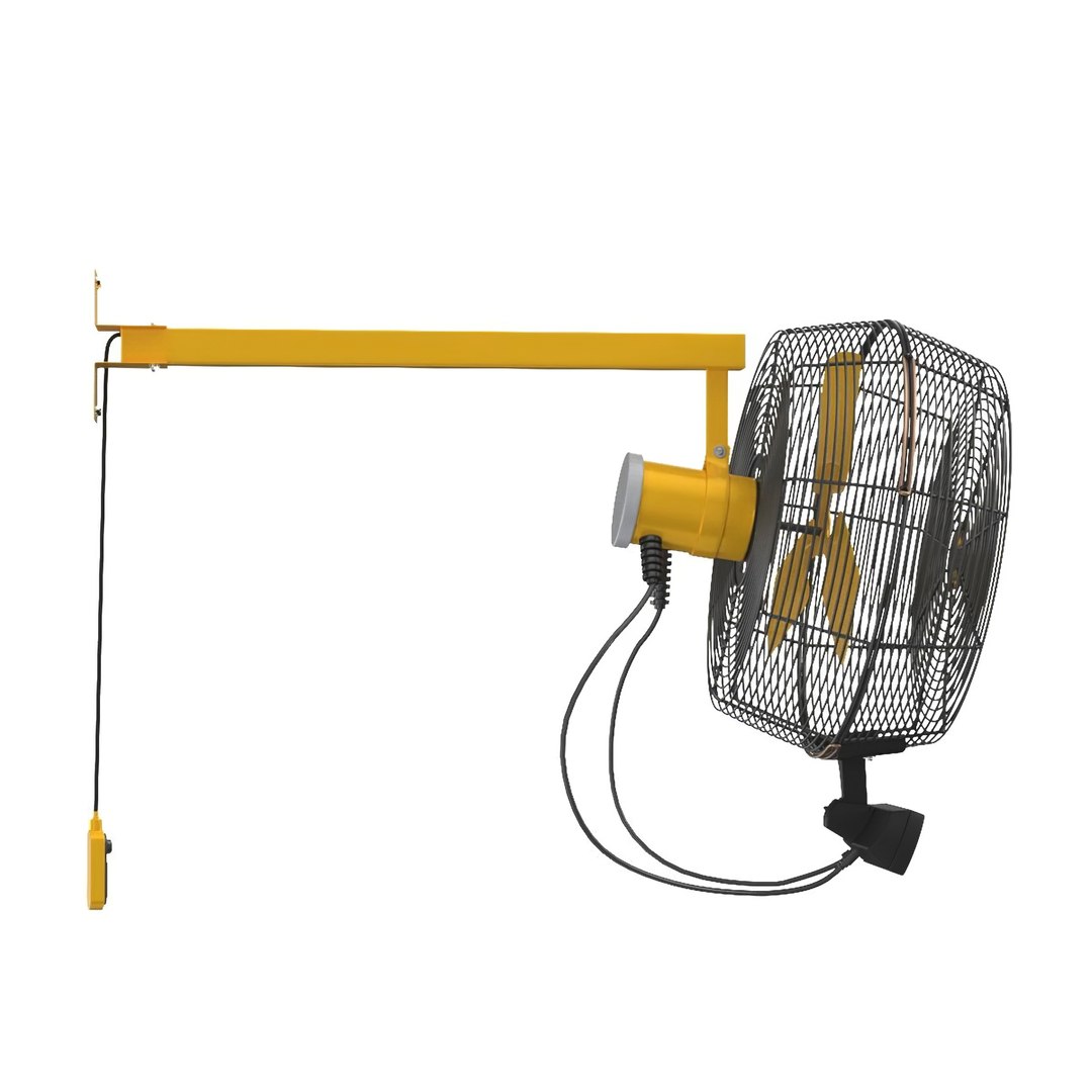 AirEye Swivel Mount Fan By Big Ass Fans 3D Model - TurboSquid 2015035