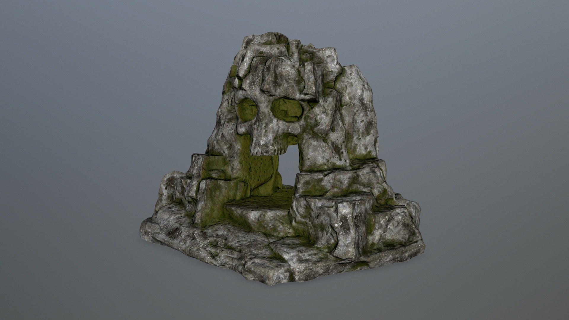 Skull cave model - TurboSquid 1431899