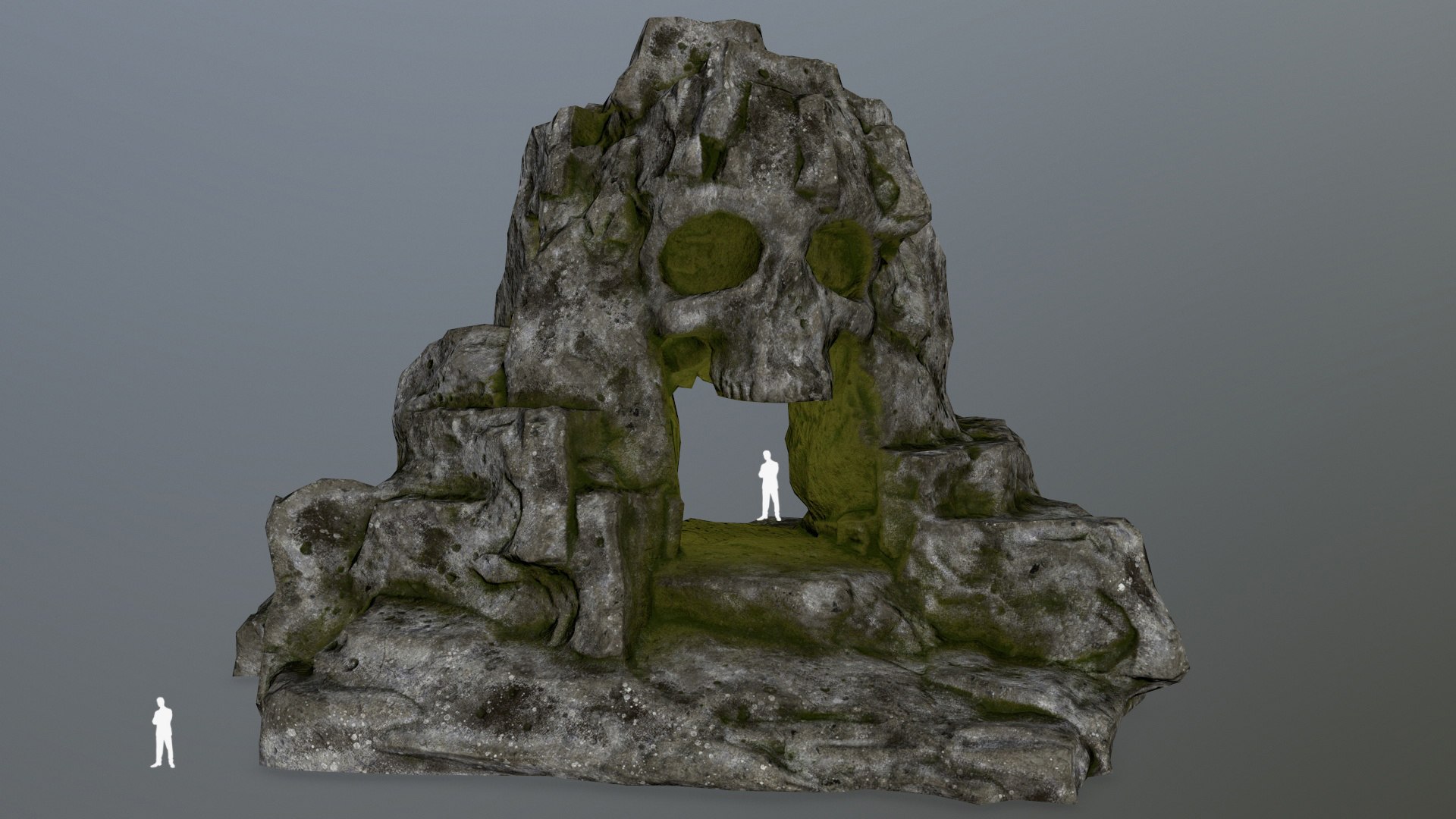Skull cave model - TurboSquid 1431899