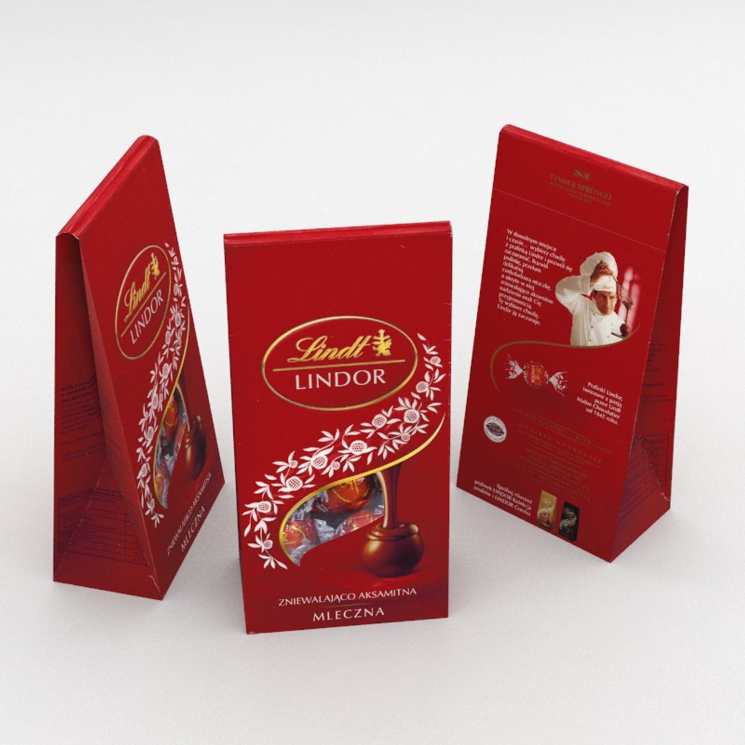 3D Lindt Lindor Milk Bag Model - TurboSquid 1157033