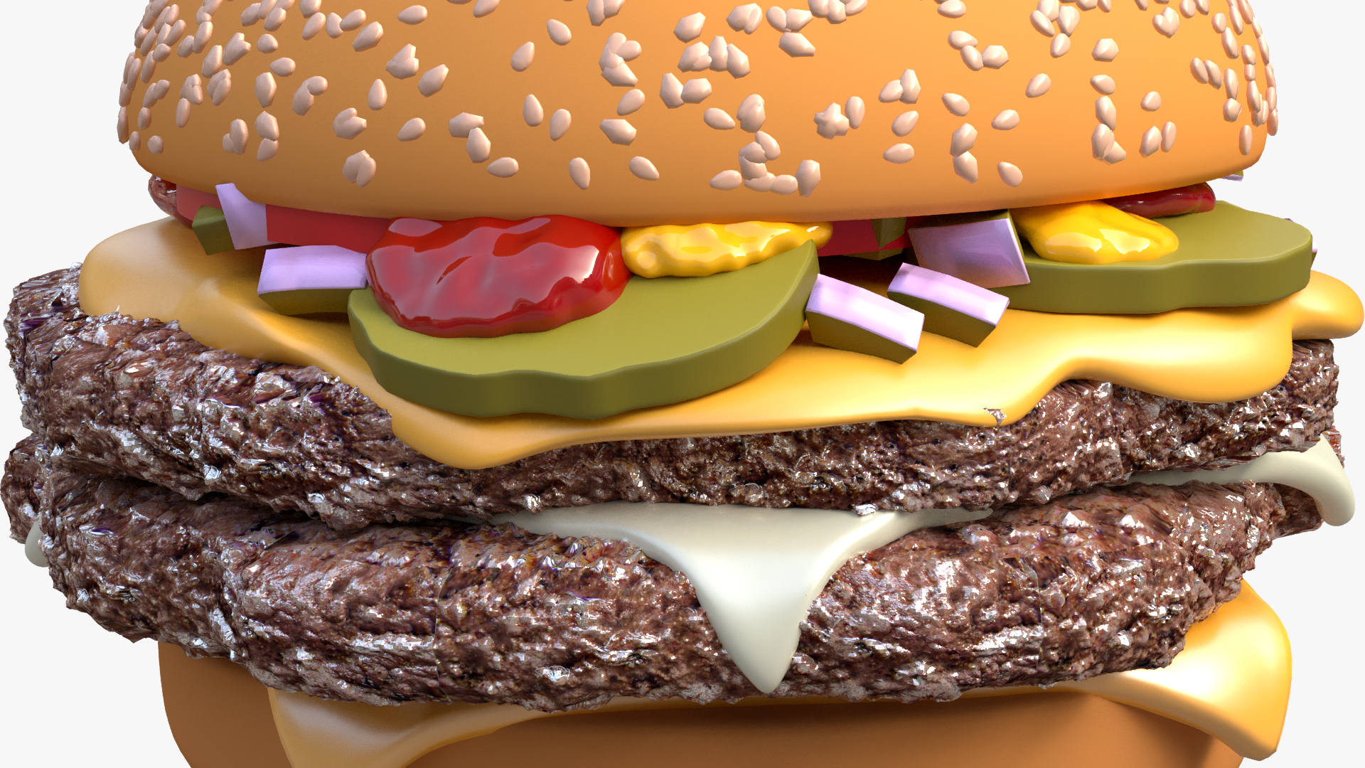 버거 3D 모델 - TurboSquid 1663049