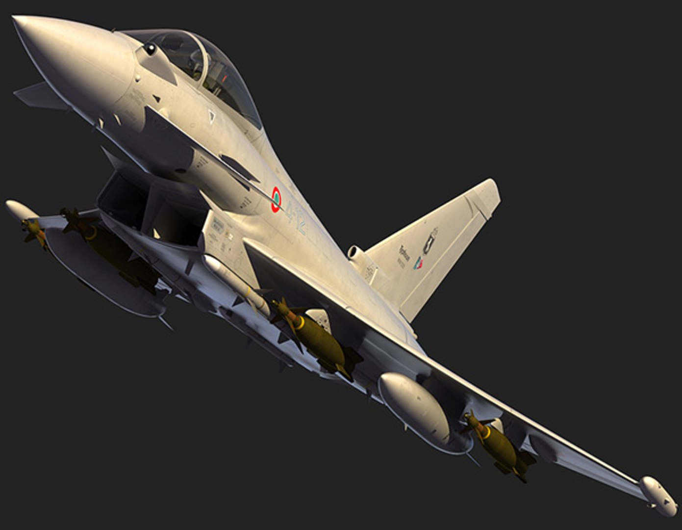 Eurofighter Typhoon Italian 3d Model