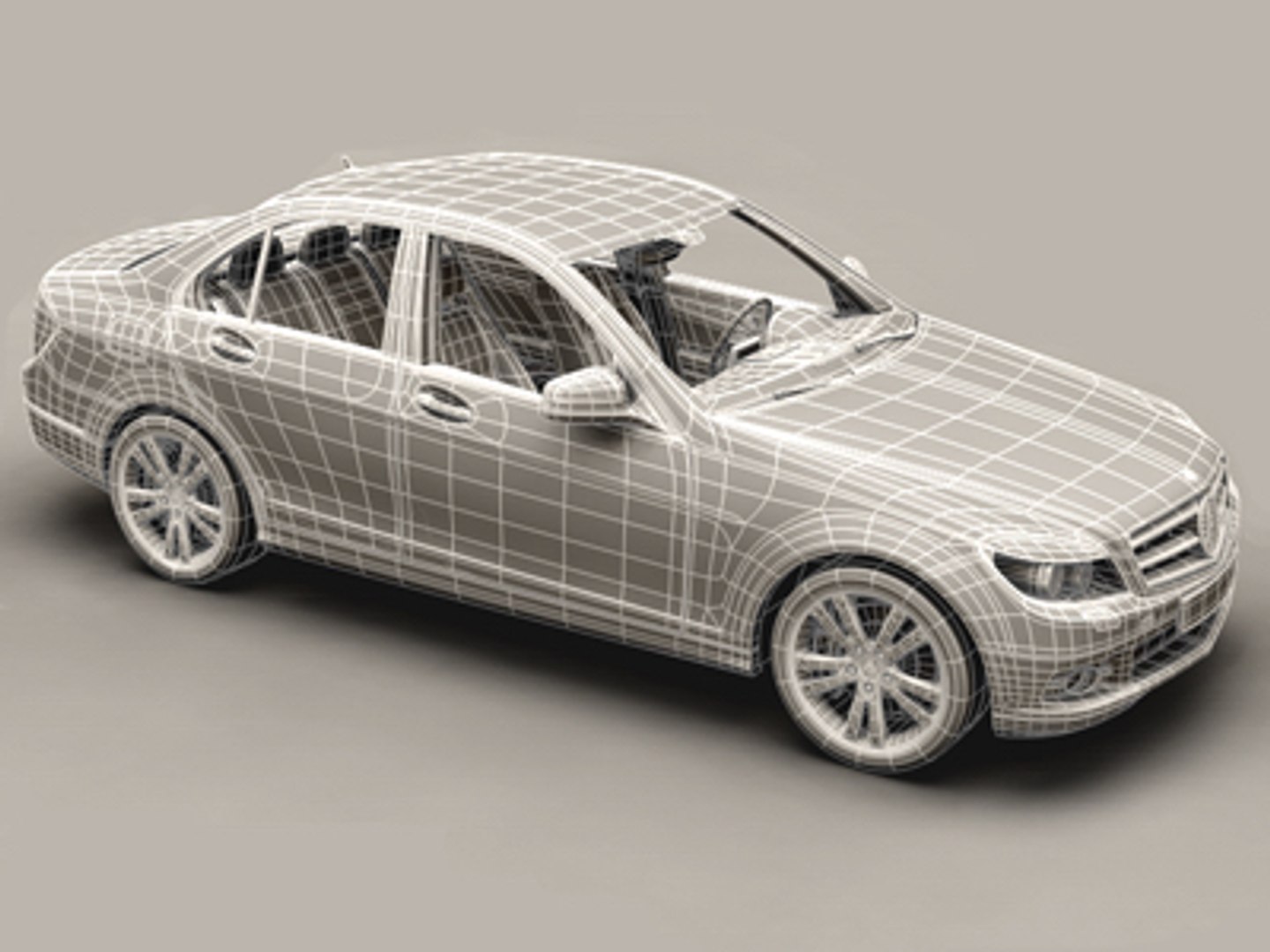 3d Model Of Mercedes Benz C Class