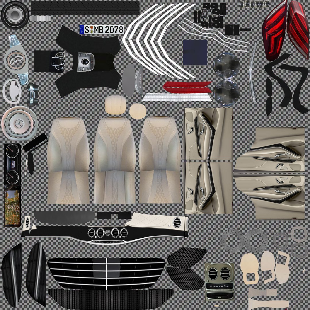 3D Mercedes-Benz S-Class Model - TurboSquid 1782245