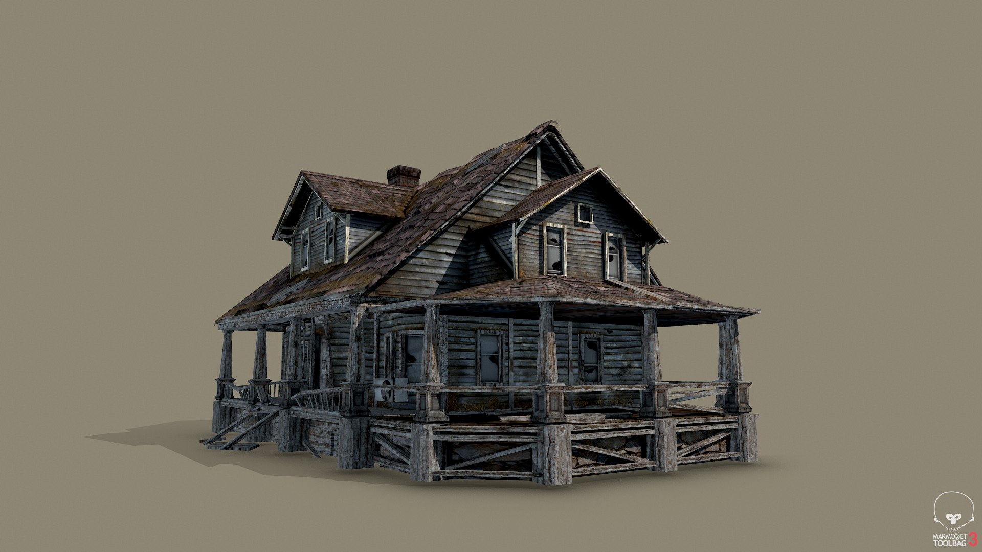 Old House Model - TurboSquid 1158612
