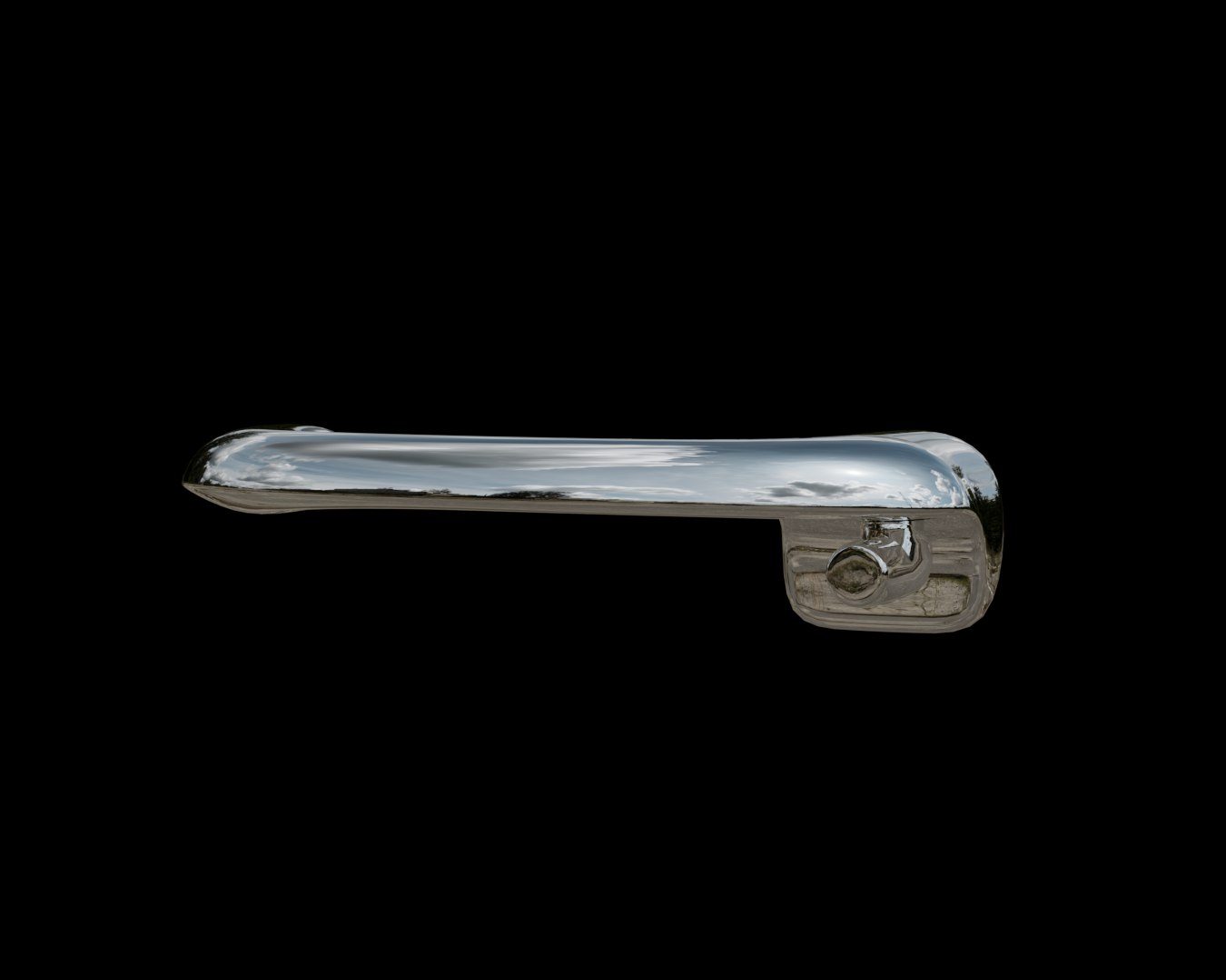 Classic Car Door Handle 3D Model - TurboSquid 1593150