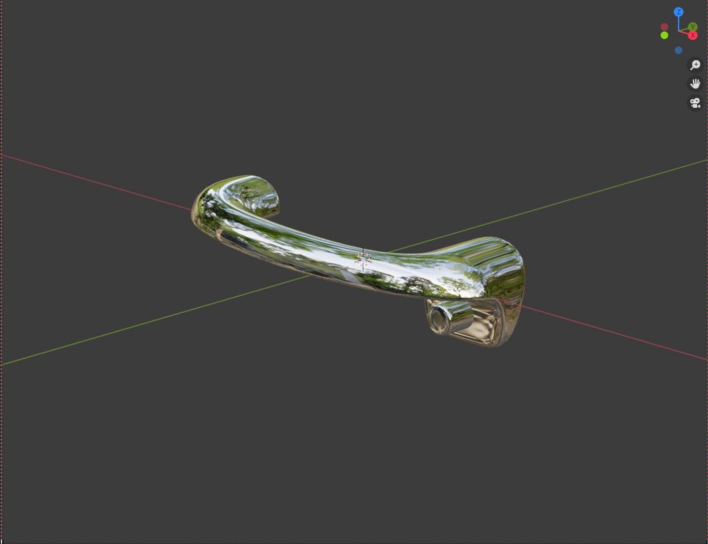 Classic Car Door Handle 3D Model - TurboSquid 1593150