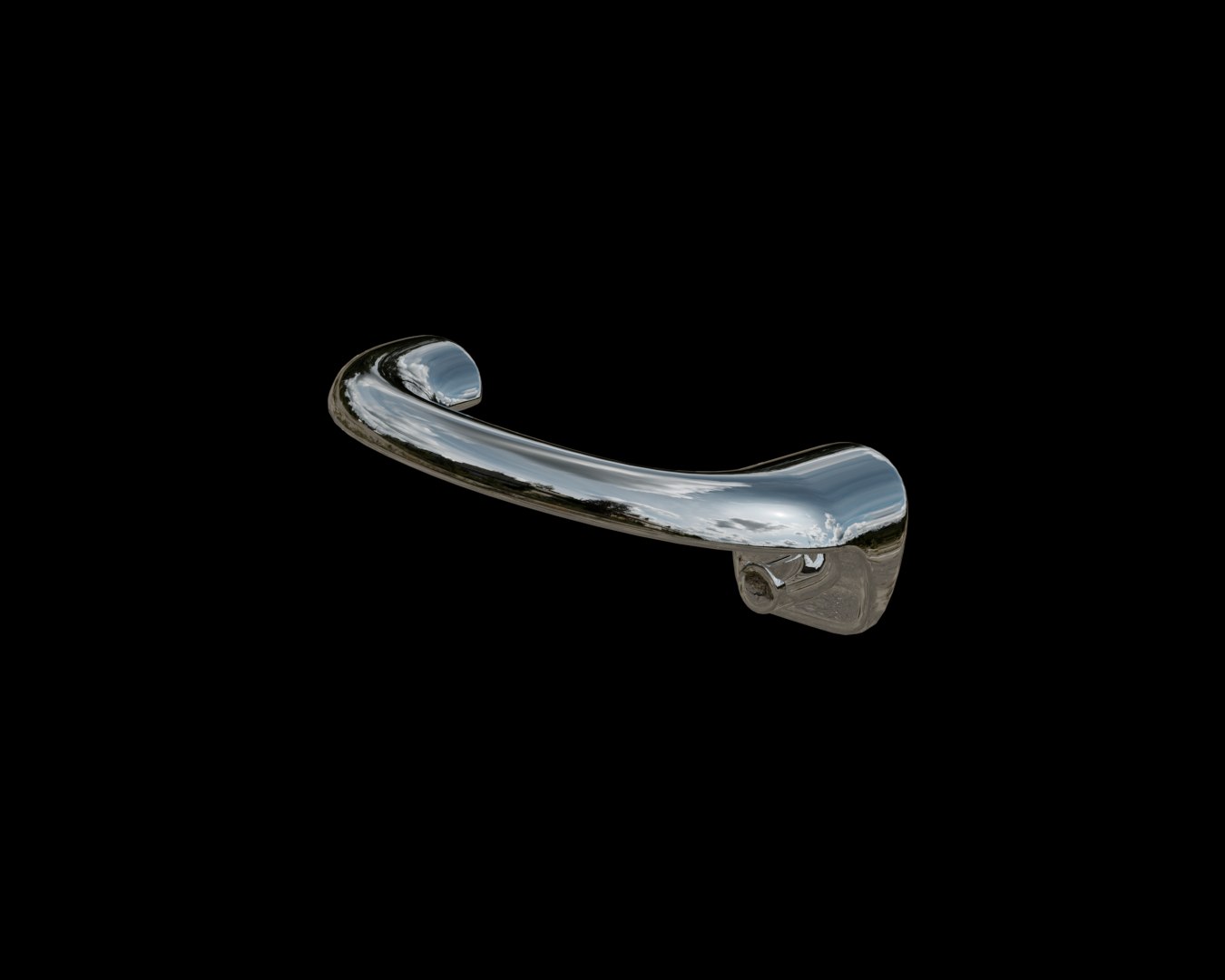 Classic Car Door Handle 3D Model - TurboSquid 1593150