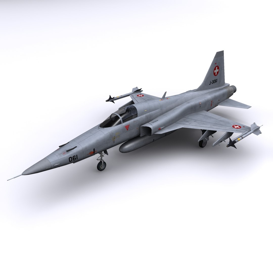 freedom fighter f-5e tiger 3d model