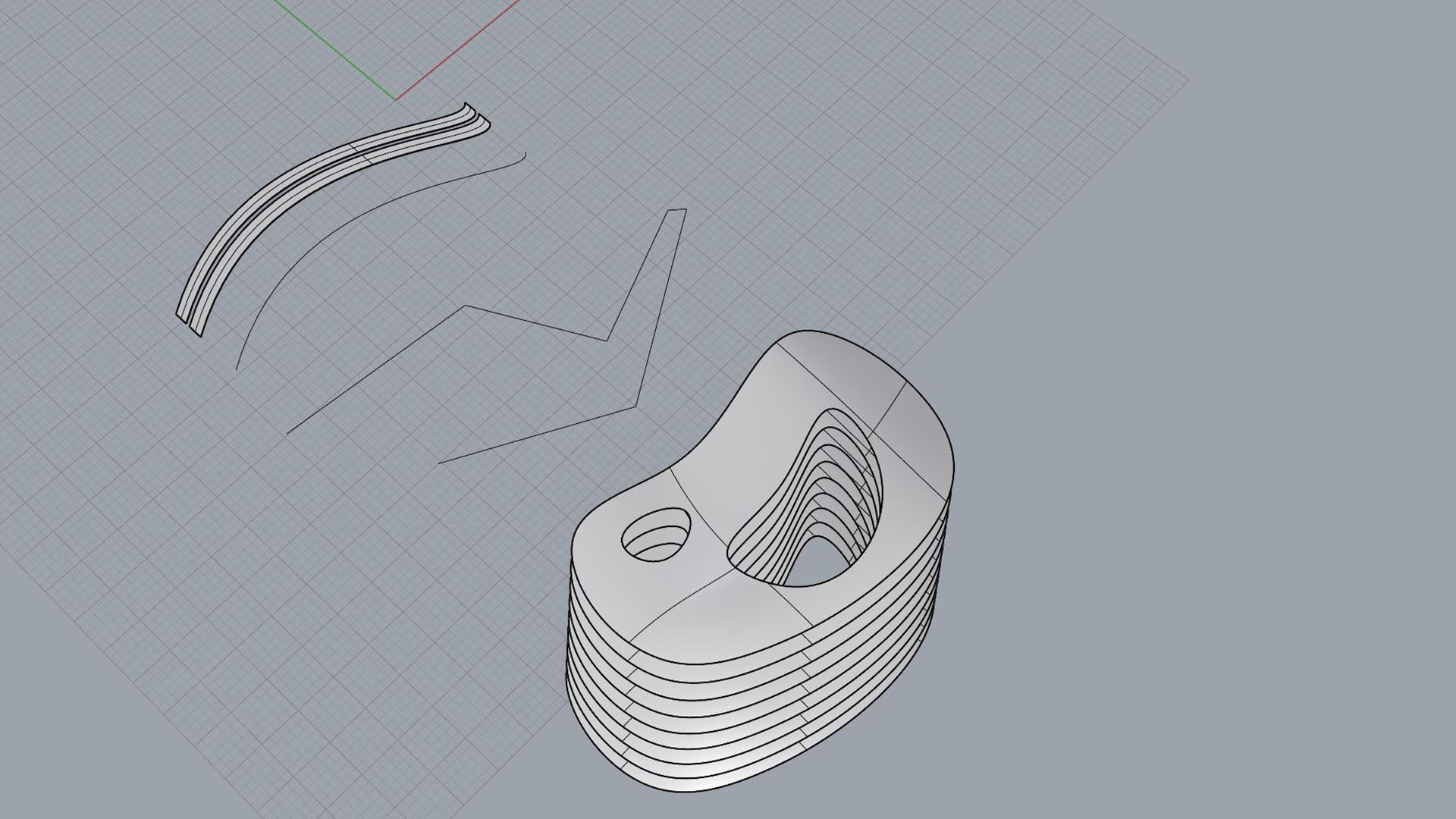 3D Rhino Grasshopper GH Gardrail From Curves - TurboSquid 2205144