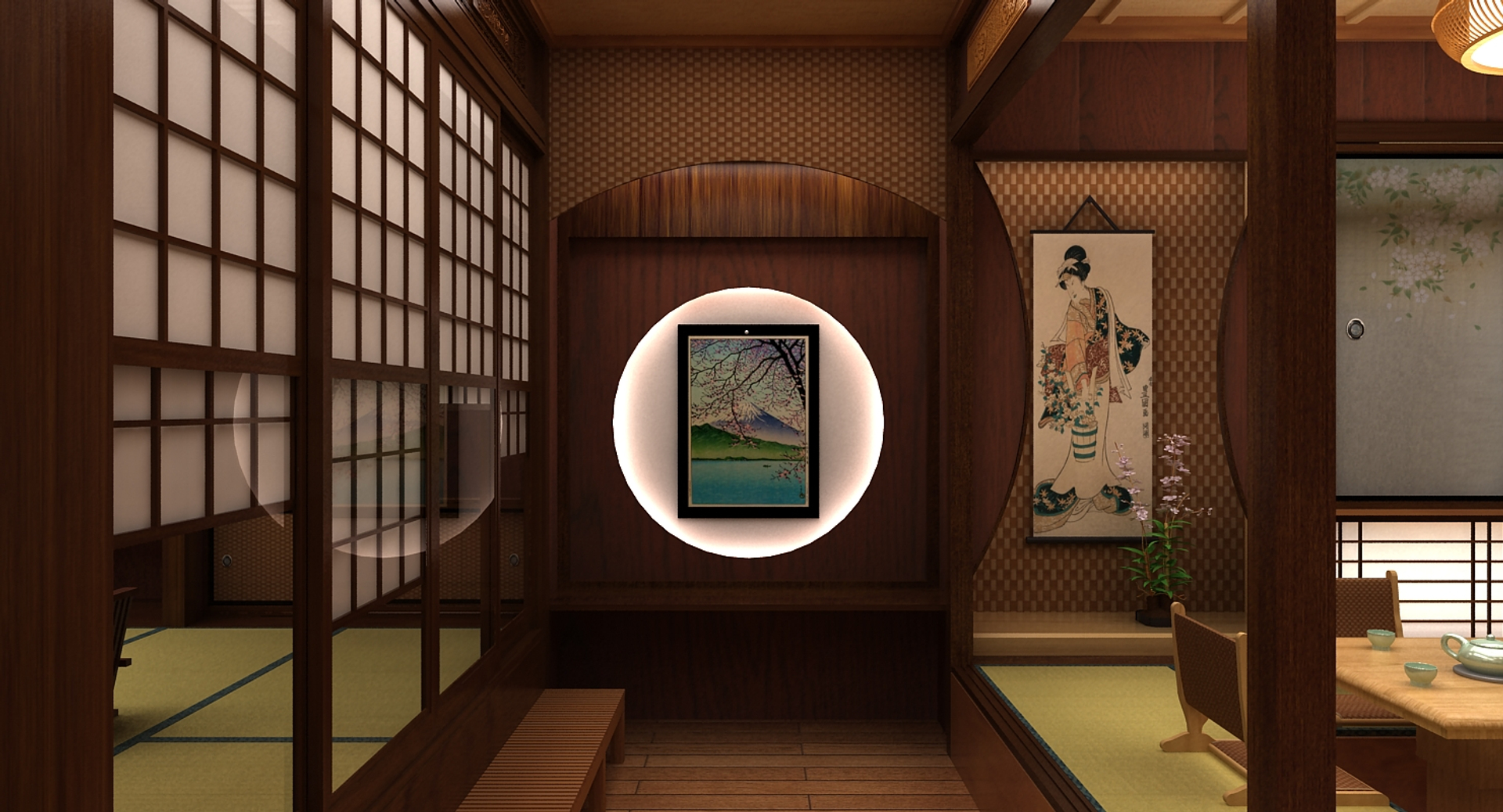 3D Model Japanese Room Interior - TurboSquid 1655698